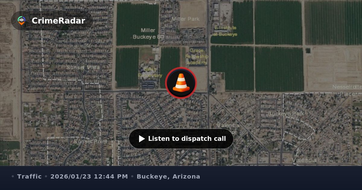 Multi-vehicle crash near Alarcon and Miller, Buckeye AZ | CrimeRadar