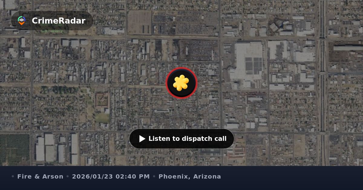 Apparent grill fire near South 28th Place in Phoenix, Phoenix AZ ...