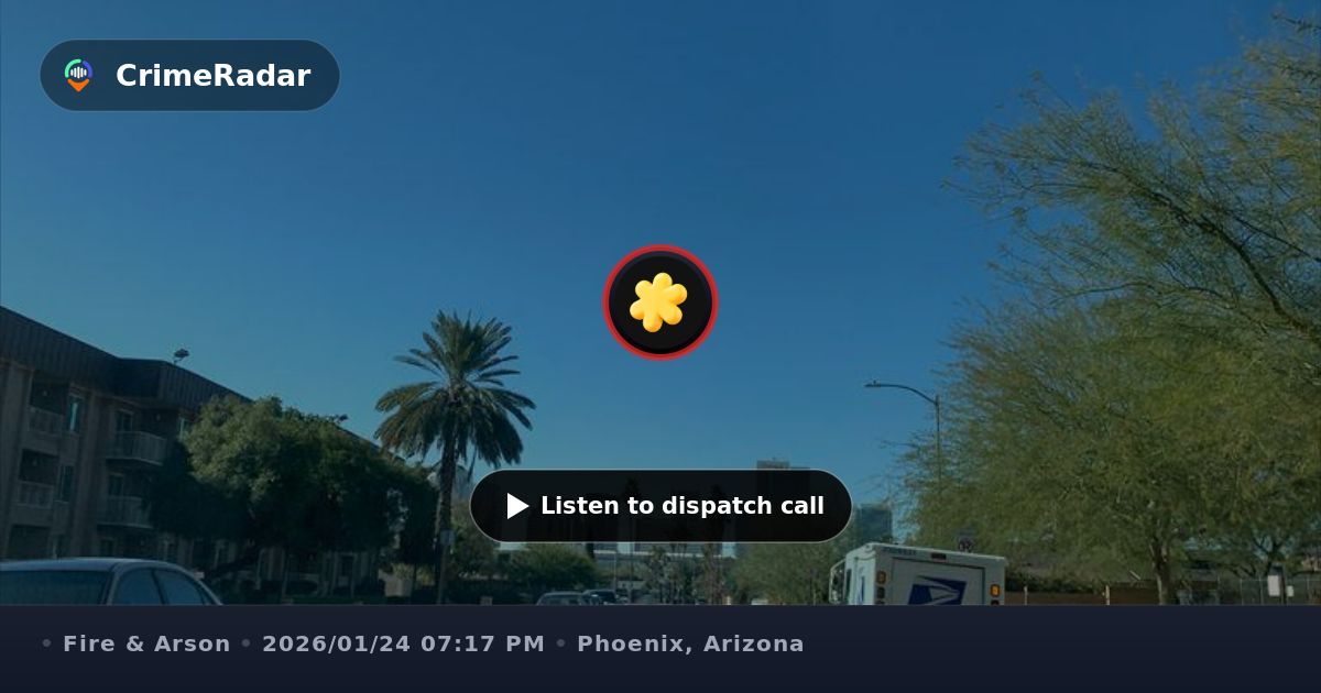 Fire alarm reported near East Monroe Street, Phoenix AZ | CrimeRadar