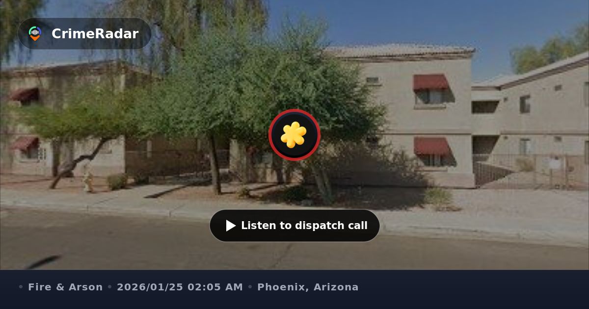 Debris fire near West Southern Avenue, Phoenix AZ | CrimeRadar