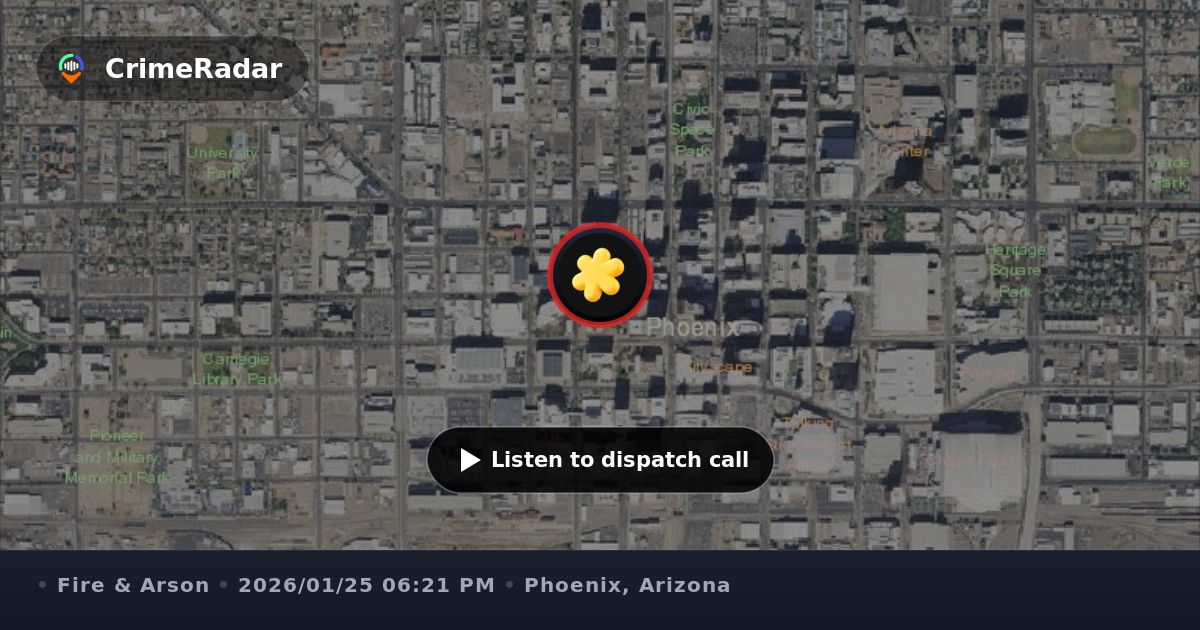 Fire crews respond to blaze near East Washington St, Phoenix AZ ...