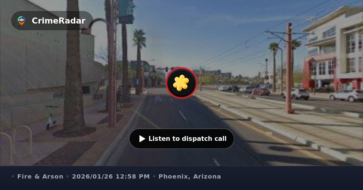 Fire crews respond to alley fire near N Central Ave, Phoenix AZ ...