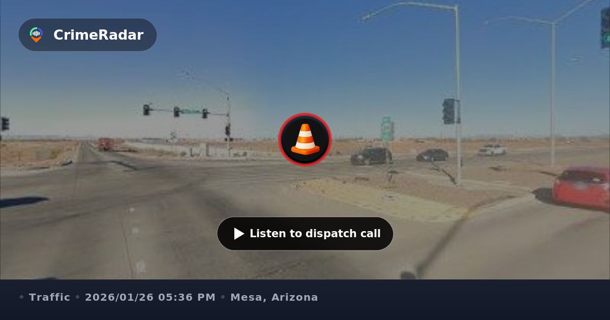 Minor traffic incident on State Route 202, Mesa AZ | CrimeRadar