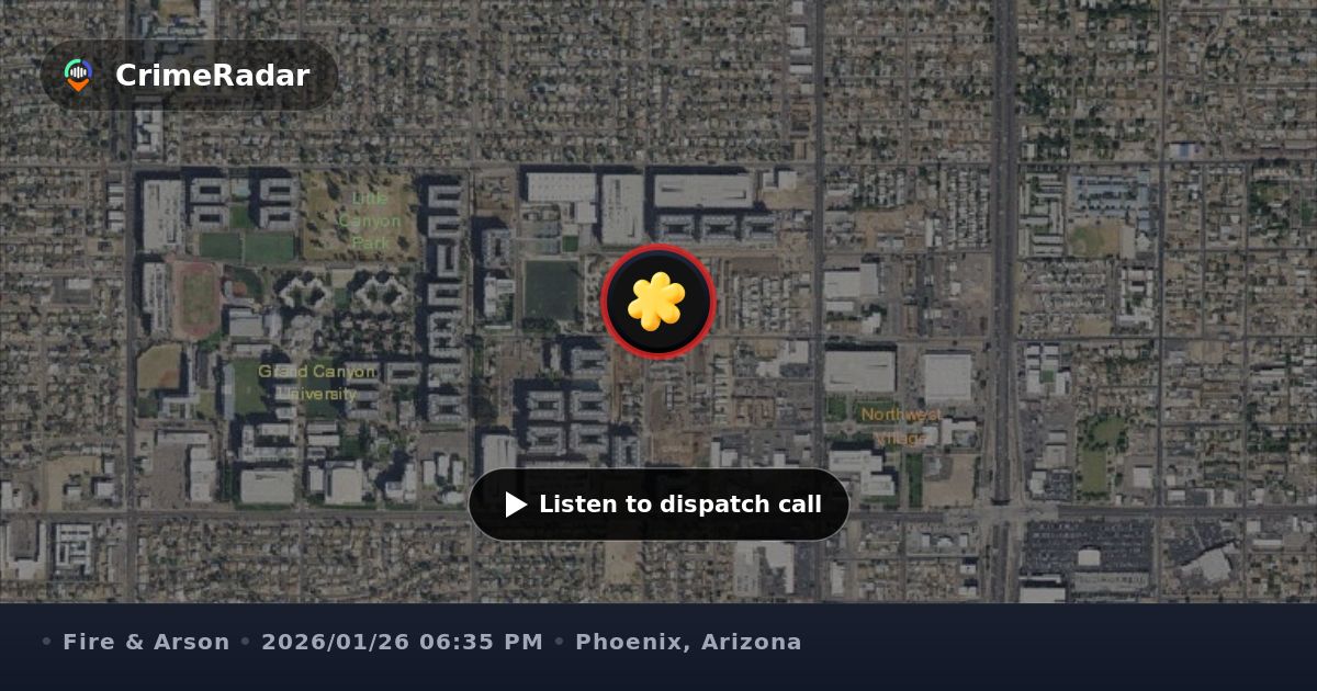 Fire crews dispatched to West Highland Avenue, Phoenix AZ | CrimeRadar