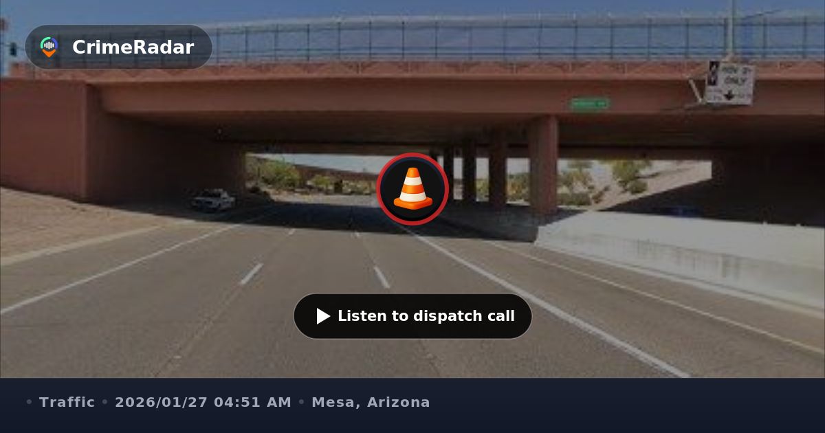 Hit-and-run investigated near Country Club ramp, Mesa AZ | CrimeRadar