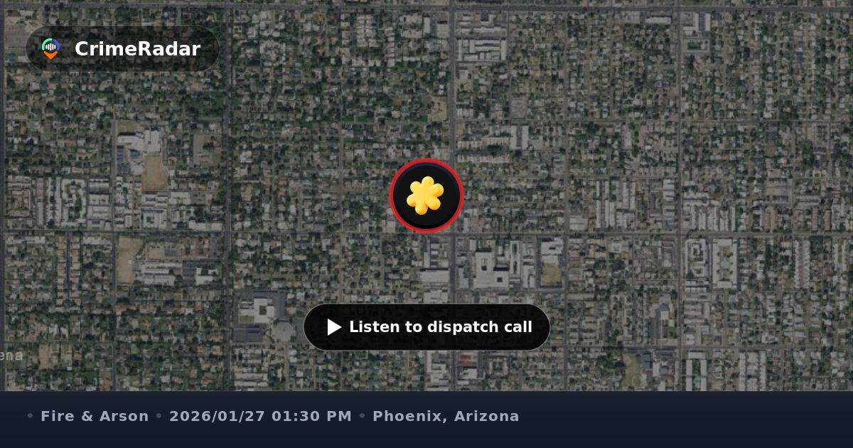 Fire alarm reported near North 4th Place, Phoenix AZ | CrimeRadar