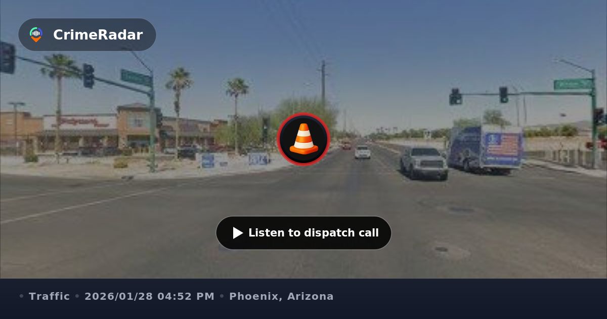 Injury collision reported near 35th and Southern, Phoenix AZ | CrimeRadar