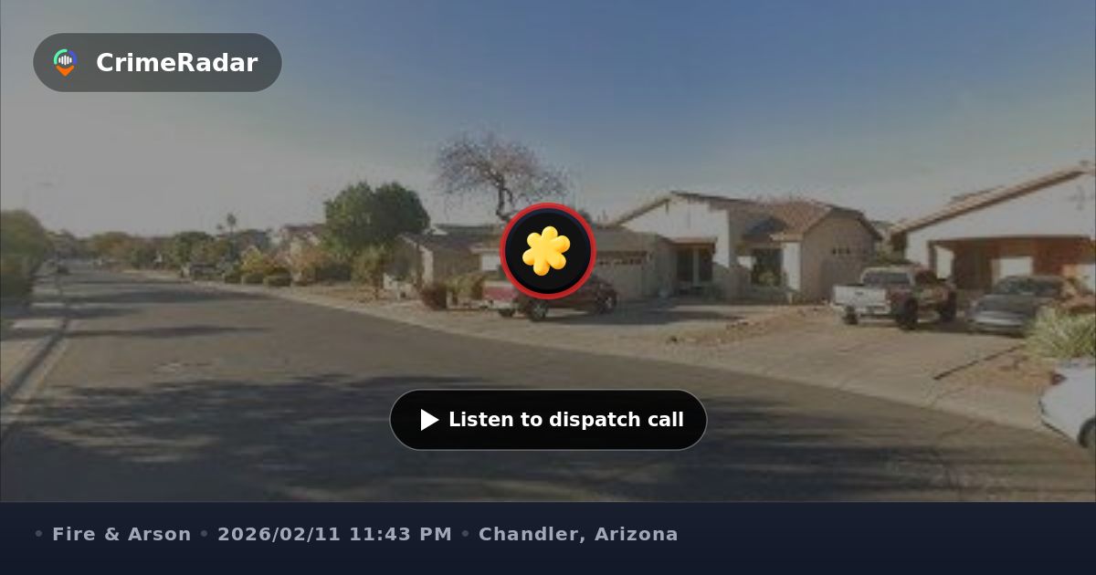 Residents evacuated after house fire on E Geronimo St, Chandler AZ ...