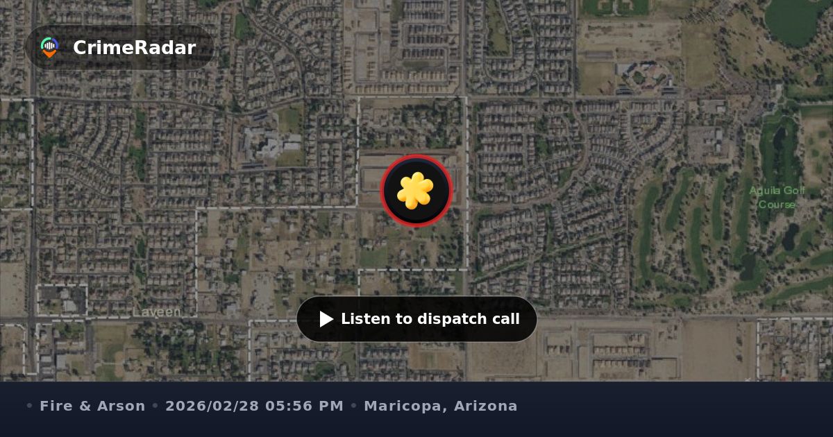 Unknown fire reported at 43rd and Euclid, Maricopa County AZ | CrimeRadar