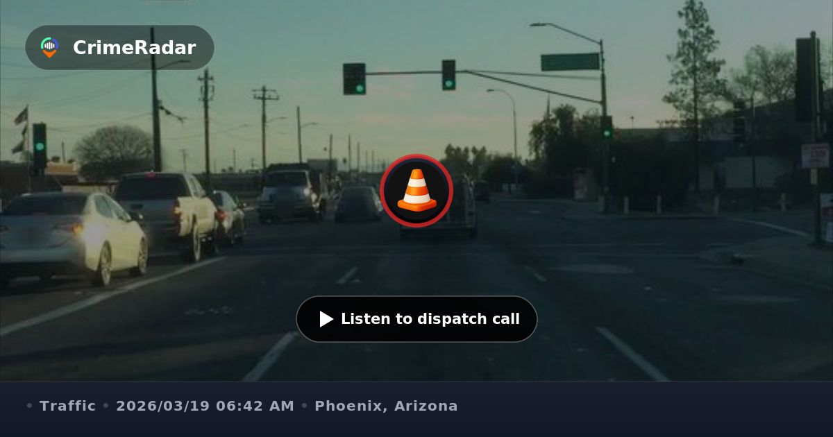 Motorcycle crash at 16th Street and Broadway Road, Phoenix AZ | CrimeRadar