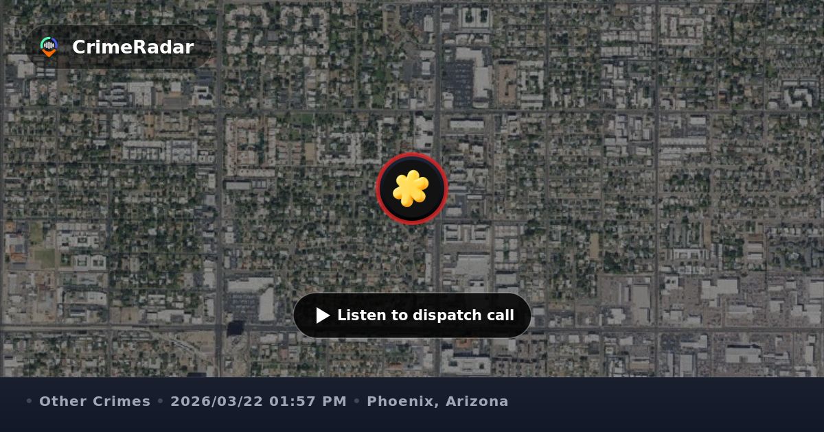 Fire crew follow-up at East Elm Street address, Phoenix AZ | CrimeRadar