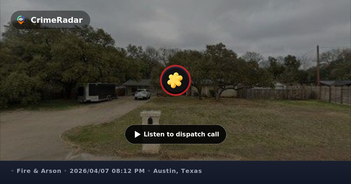 Small house fire next to residence on McCarty Lane, Austin TX | CrimeRadar