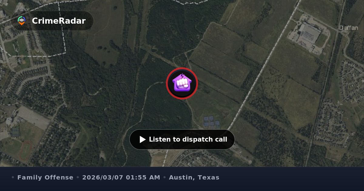 Family dispute over stolen money and phone, Austin TX | CrimeRadar