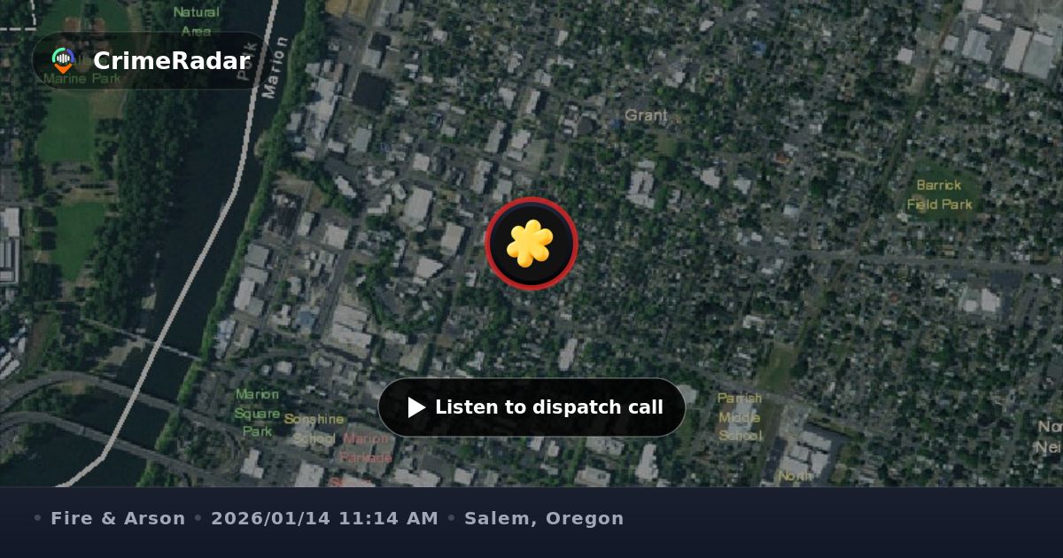 Fire crews assess contained warming fire on Cottage St, Salem OR ...