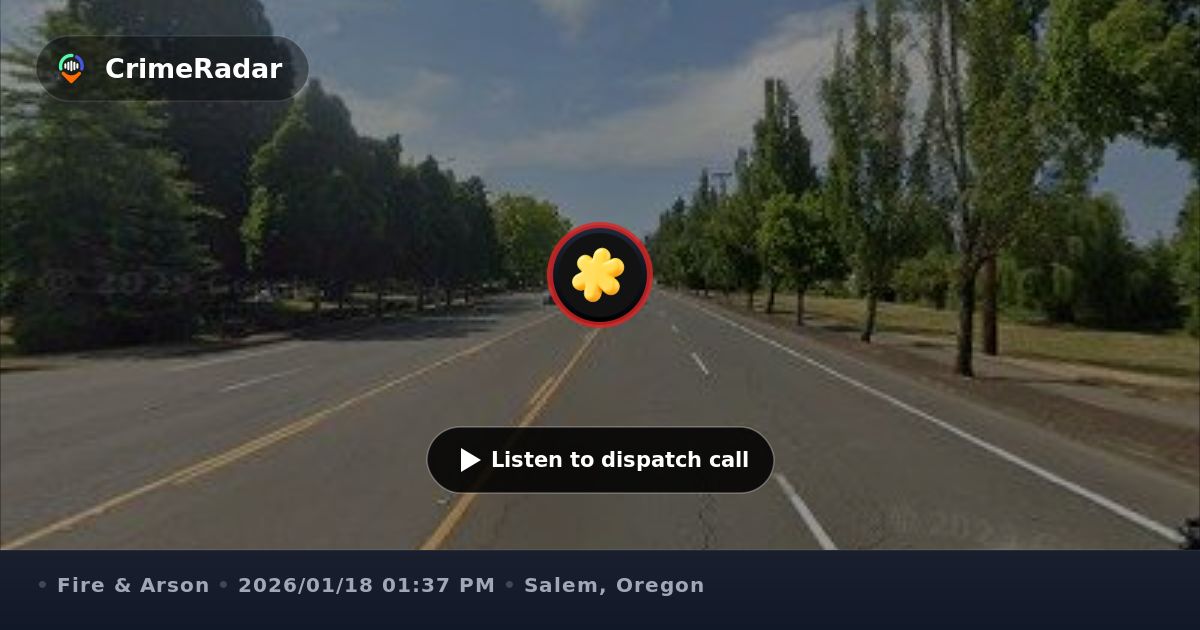 Fire crews respond to small grass fire near State St, Salem OR | CrimeRadar