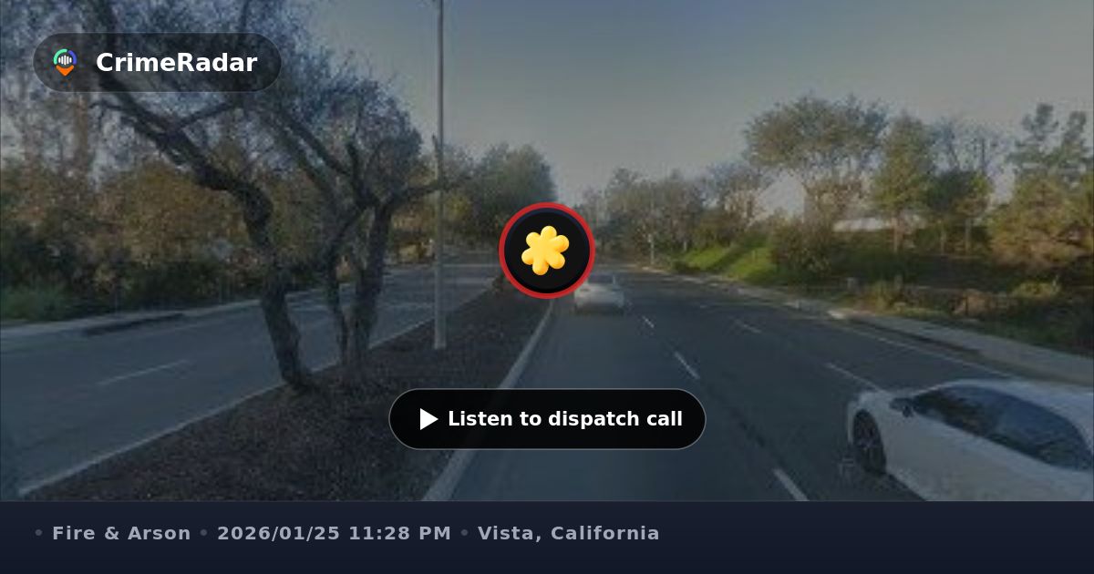 Fire crews respond near Mobilia Drive and Sycamore Ave, Vista CA ...