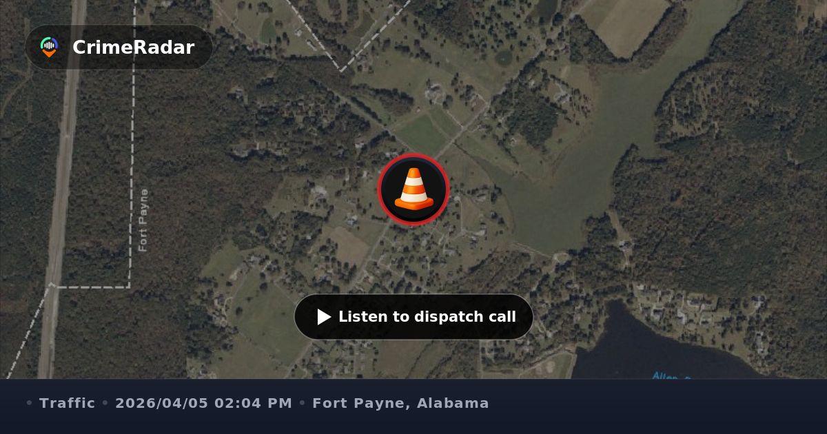 Dirt bike crash with rider reporting neck pain, Fort Payne AL | CrimeRadar