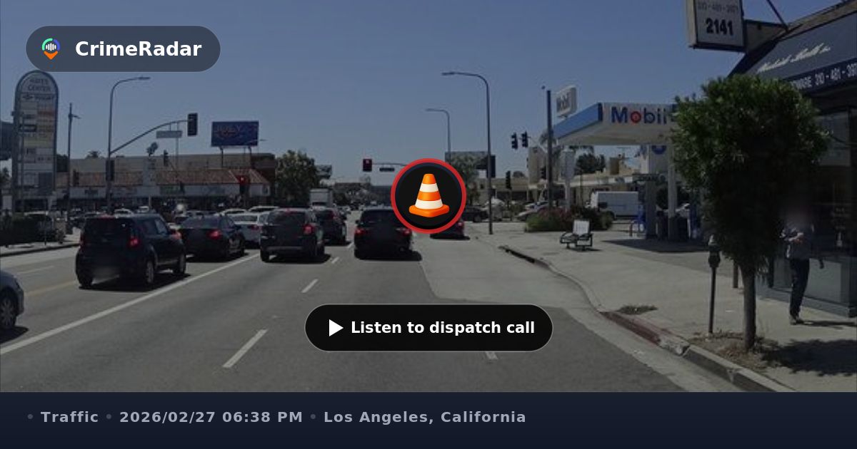 Traffic collision at Westwood and Olympic, Los Angeles CA | CrimeRadar