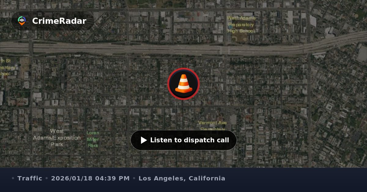 Vehicle investigation near West Adams Blvd, Los Angeles CA | CrimeRadar