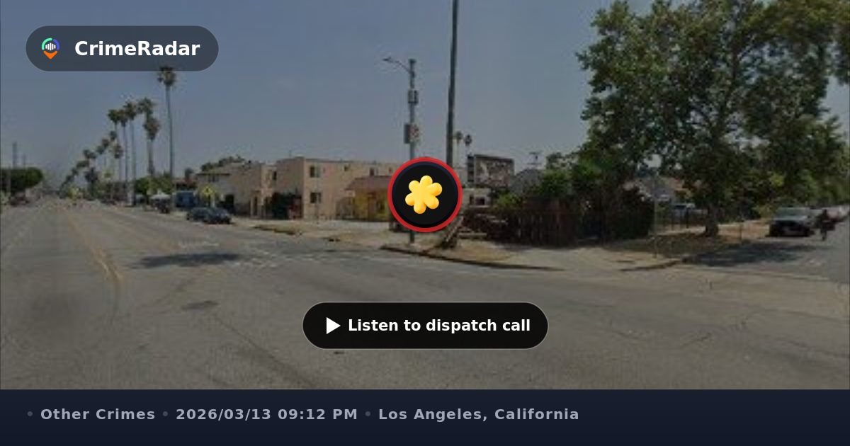 Crime scene closes traffic on Figueroa Street, Los Angeles CA | CrimeRadar