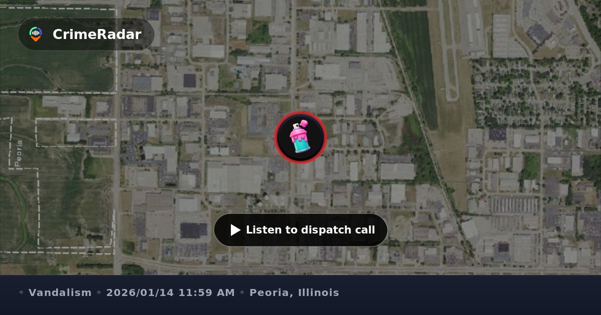 Possible property damage inquiry near Viking Ct, Peoria IL | CrimeRadar