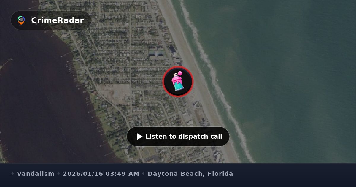 Vandalism reported near Grandview Lodge, Daytona Beach FL | CrimeRadar