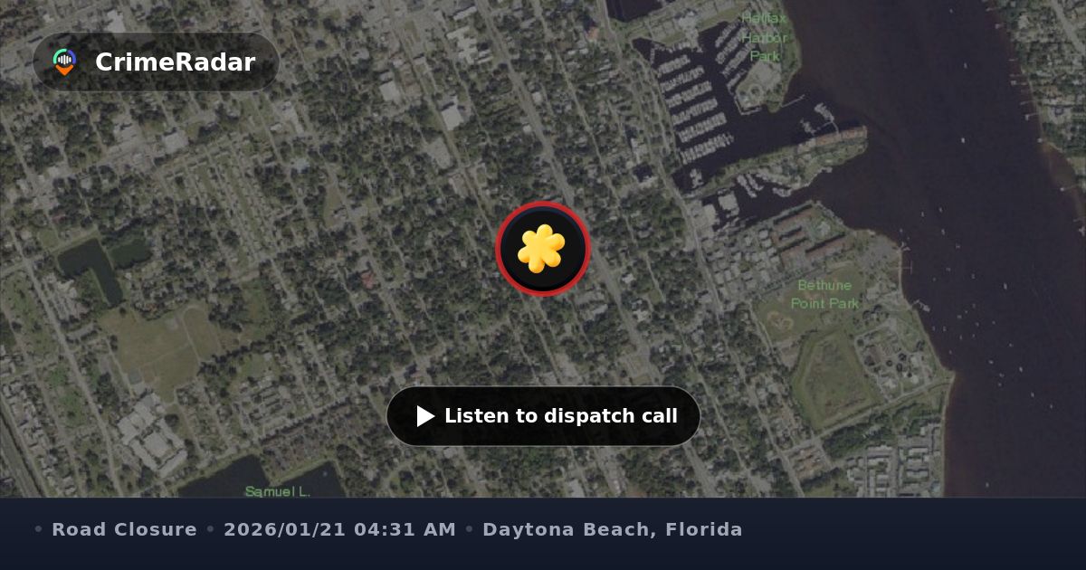 Water line repair causes temporary road closure, Daytona Beach FL ...