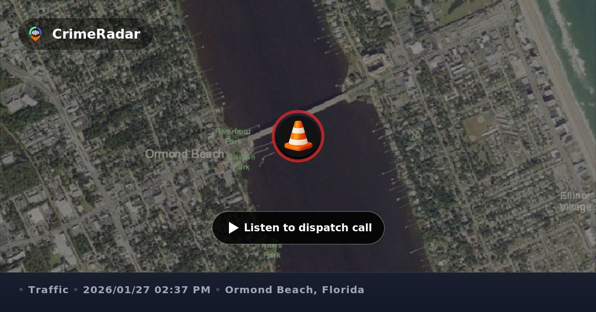 Traffic stop near Cassen Park involves red Corvette, Ormond Beach FL ...