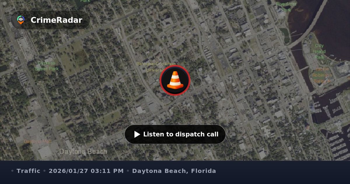Possible vehicle crash near ISB and Franklin, Daytona Beach FL | CrimeRadar