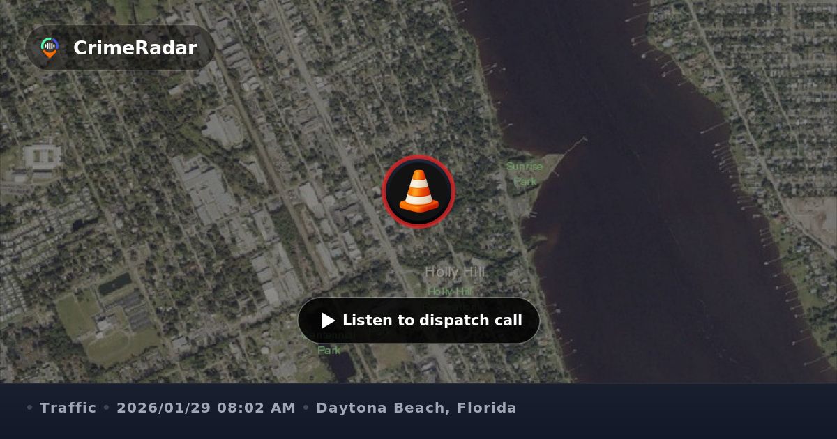 Minor crash near Ridgewood Avenue, Daytona Beach FL | CrimeRadar
