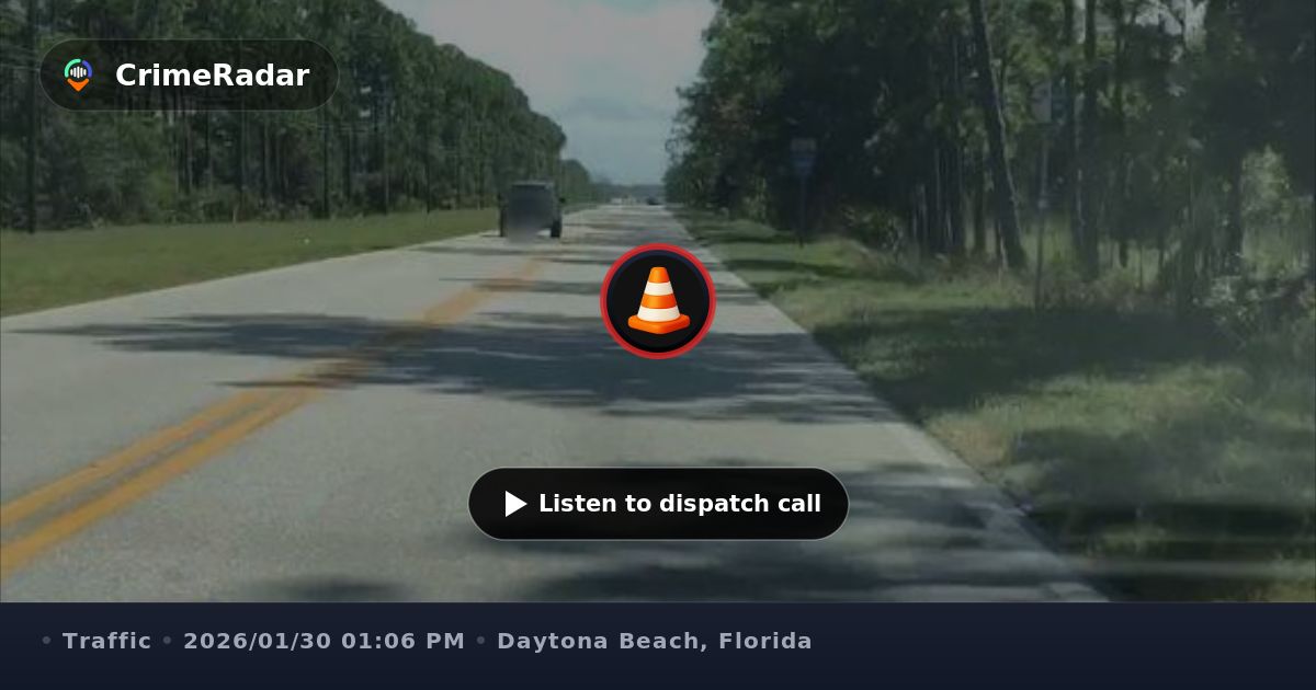 Traffic collision reported near Williamson Blvd, Daytona Beach FL ...