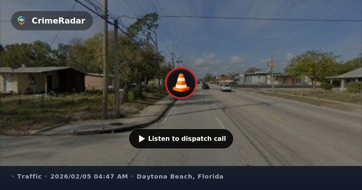 Traffic accident reported on Mason Avenue, Daytona Beach FL | CrimeRadar
