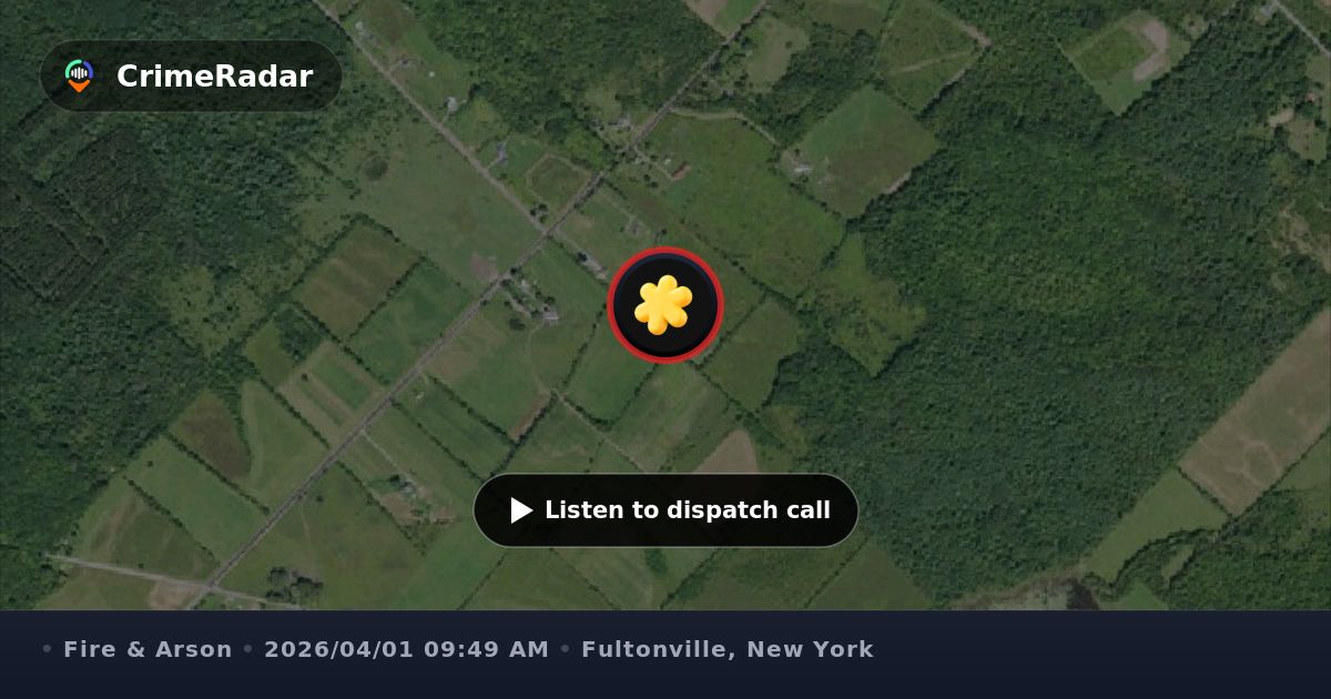 Trailer fire reported on Burtonville Road, Fultonville NY | CrimeRadar