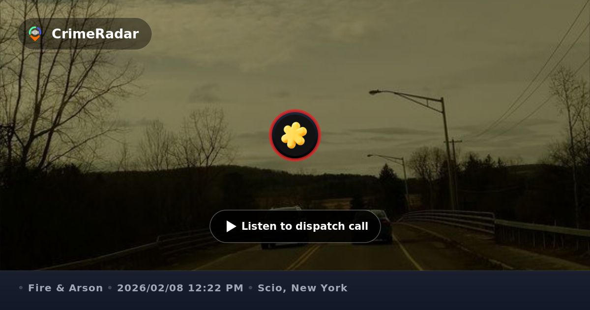 Fire crews clear scene on Railroad Avenue, Scio NY | CrimeRadar