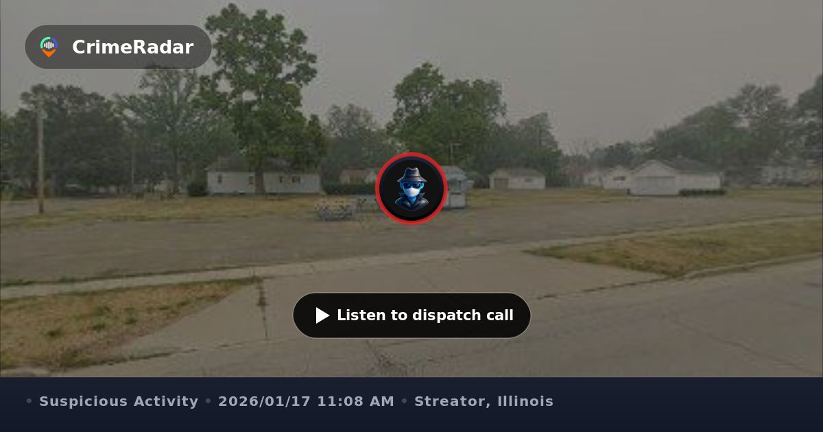 Police check possible theft suspect on West Main, Streator IL | CrimeRadar