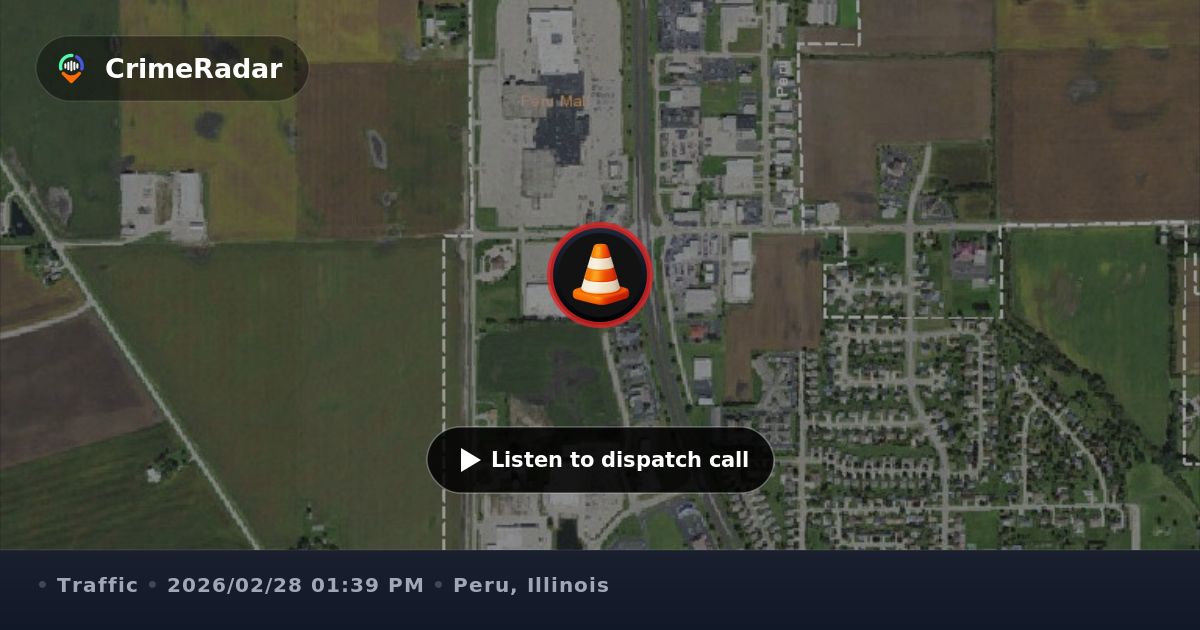 Driver leaves scene after minor crash in parking lot, Peru IL | CrimeRadar