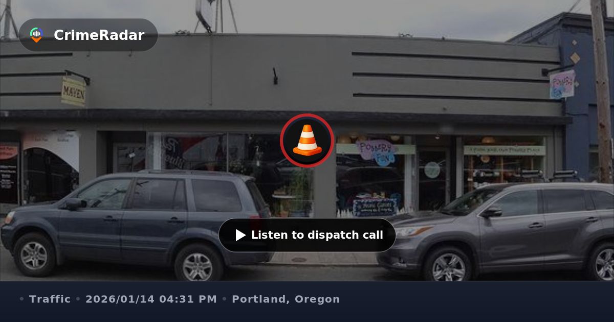 Traffic collision blocks lanes on Stark Street, Portland OR | CrimeRadar