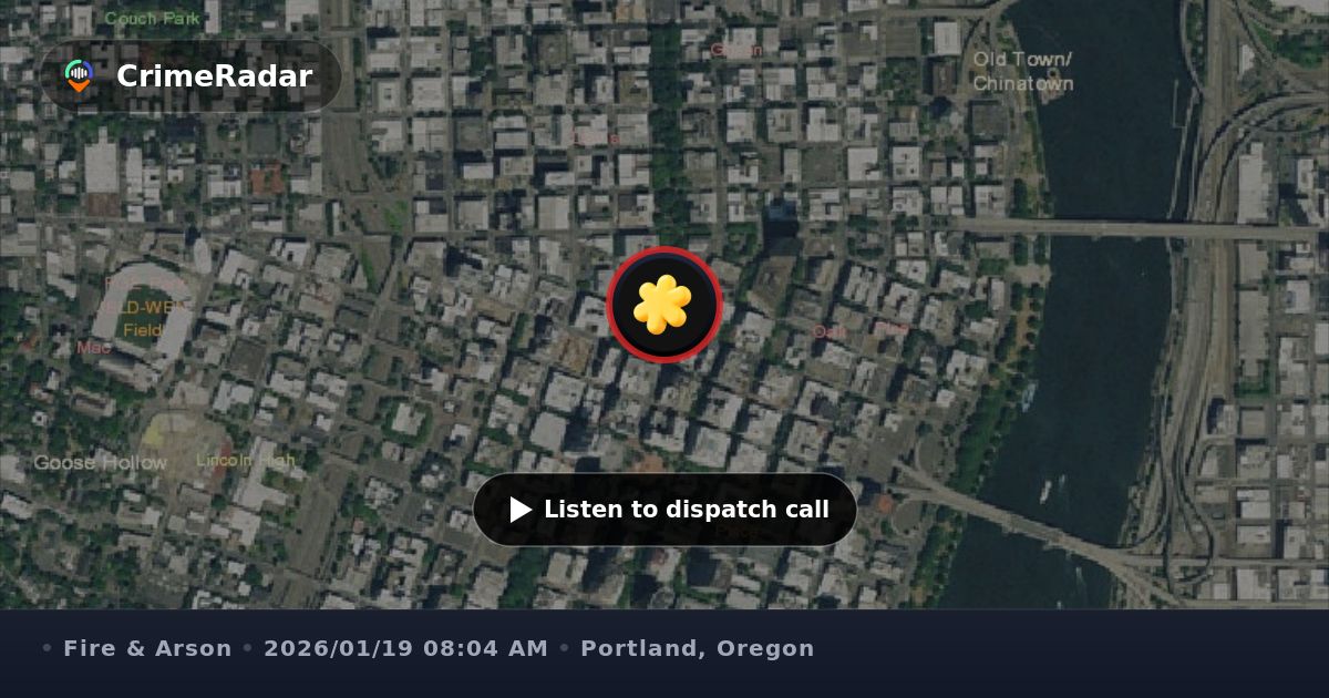 Small fire reported near Southwest Taylor St, Portland OR | CrimeRadar