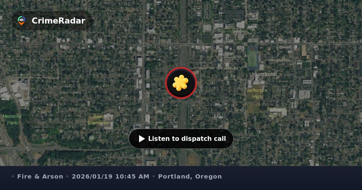 Fire crews assess possible warming fire near N Blandena, Portland OR ...