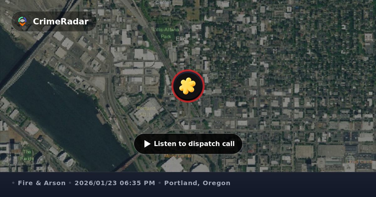 Fire crews assess dock fire near NE Broadway, Portland OR | CrimeRadar
