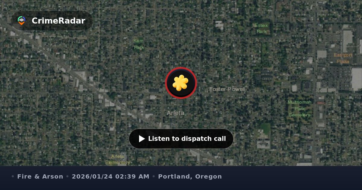 Possible carbon monoxide alarm at apartment building, Portland OR ...