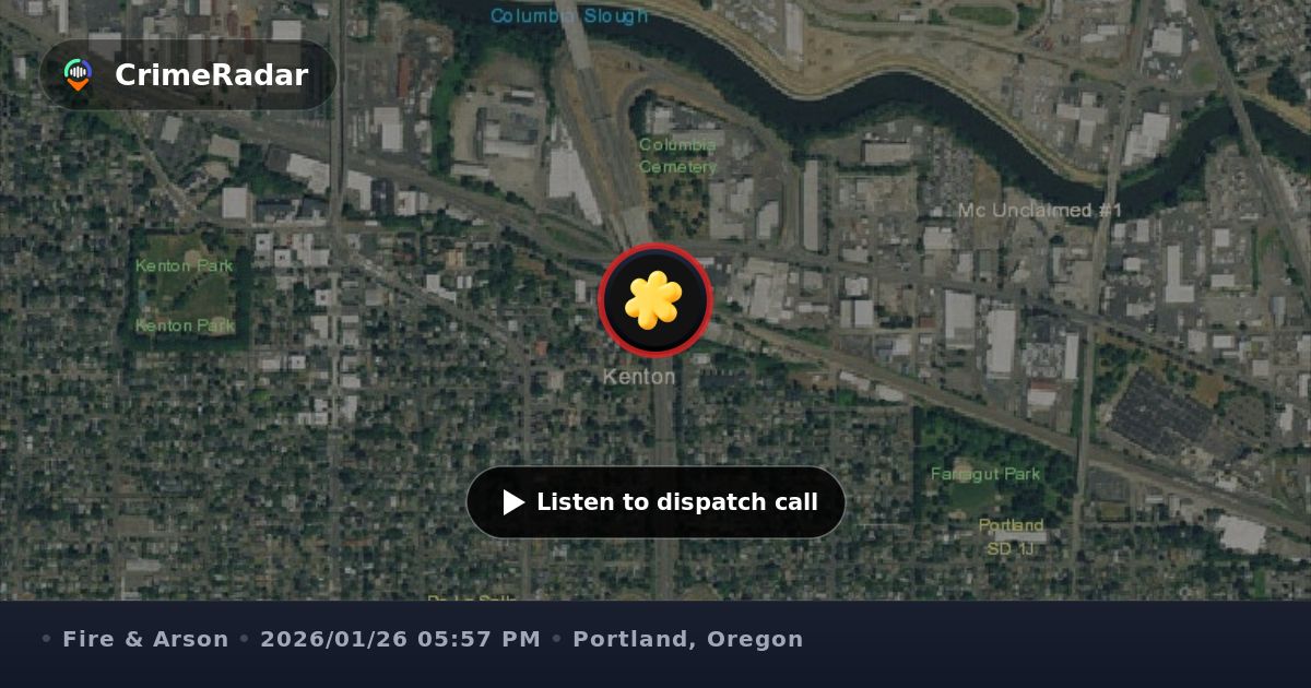 Fire crews respond to small blaze near N Interstate Ave, Portland OR ...