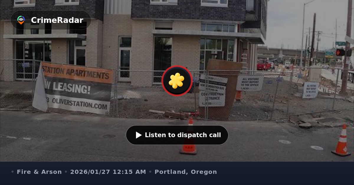 Fire crews stage for warming fire near SE 92nd Ave, Portland OR ...