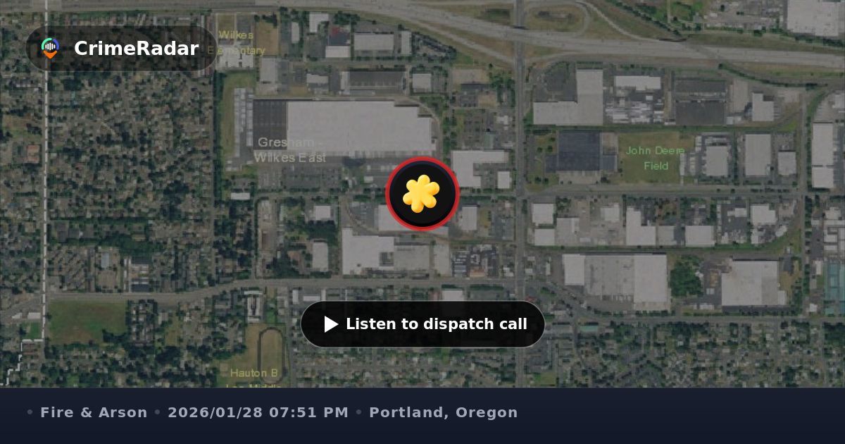 Fire alarm at metal business on NE Halsey St, Portland OR | CrimeRadar