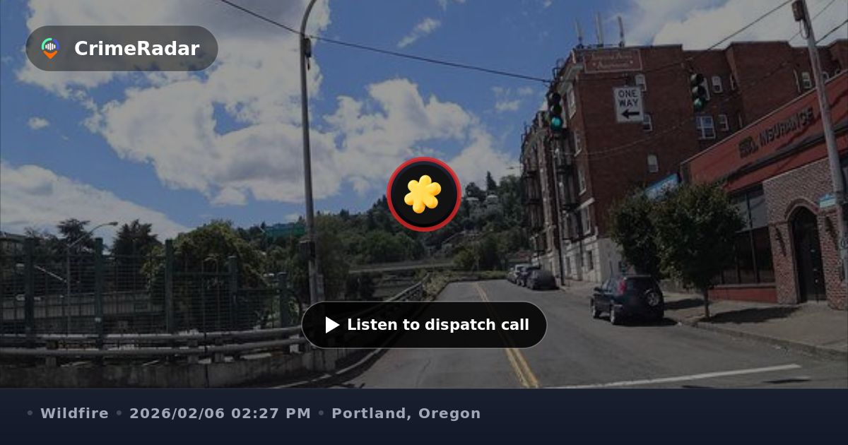 Firefighters respond to brush fire near 14th Ave, Portland OR | CrimeRadar