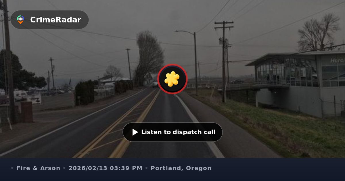 Small outside fire near pedestrian bridge in Portland, Portland OR ...