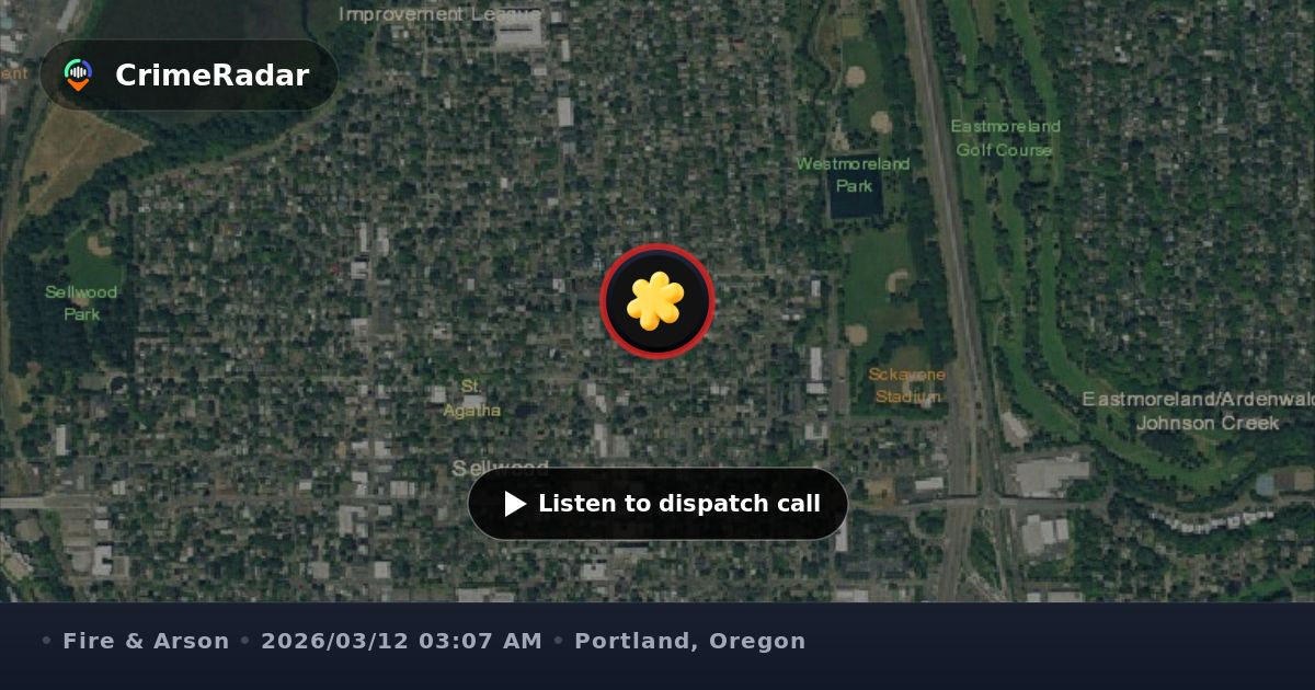Small outside warming fire near Johnson Creek, Portland OR | CrimeRadar