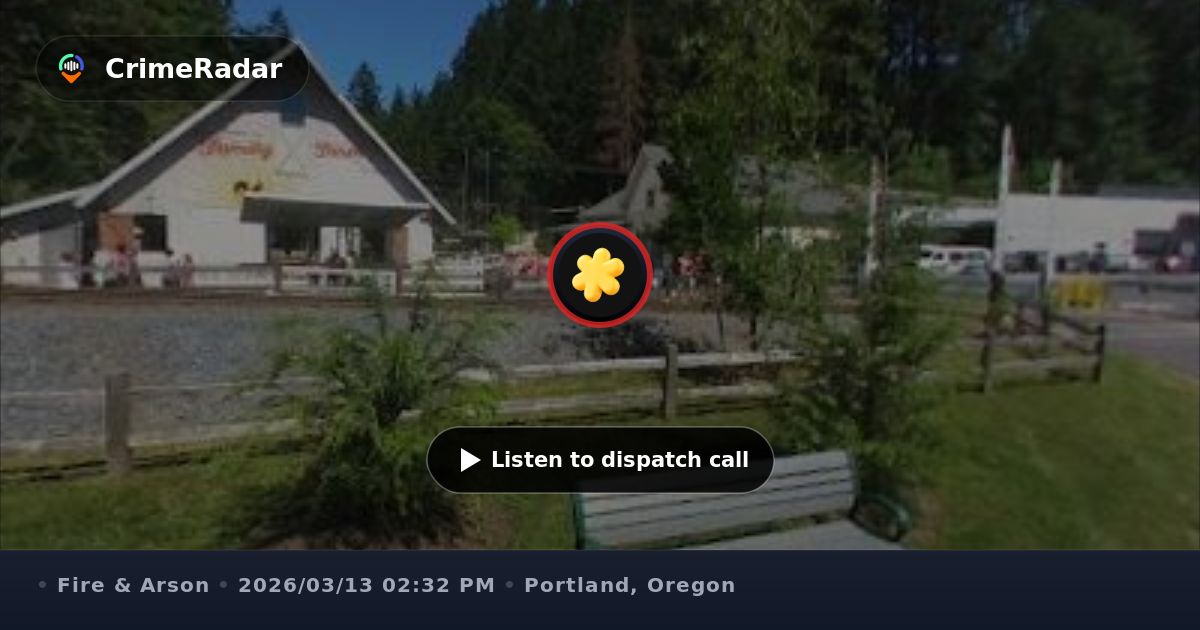 Fire alarm water flow at Oregon Zoo vet center, Portland OR | CrimeRadar