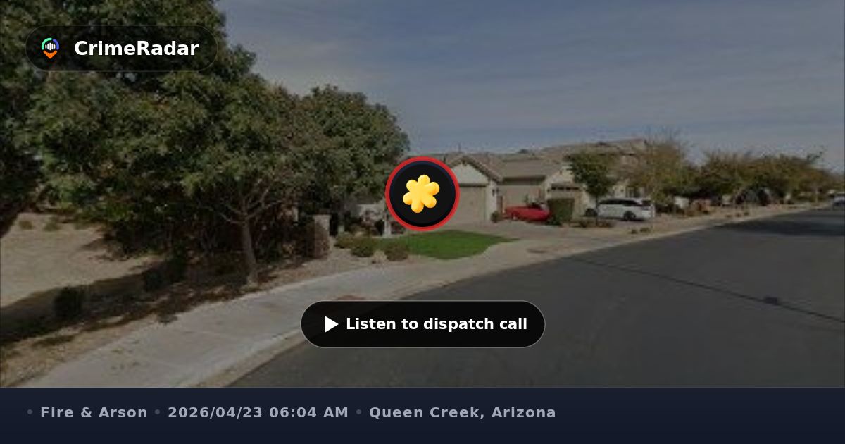 Smoke reported inside home on East Raven Drive, Queen Creek AZ | CrimeRadar