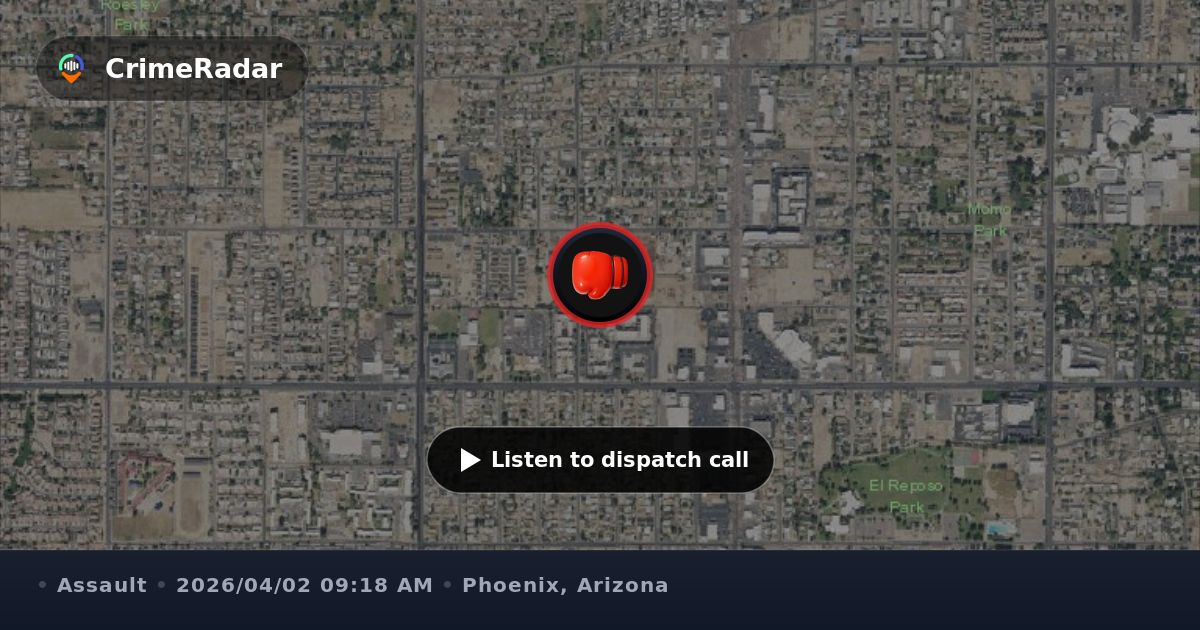 Assault reported at East Southern Avenue address, Phoenix AZ | CrimeRadar